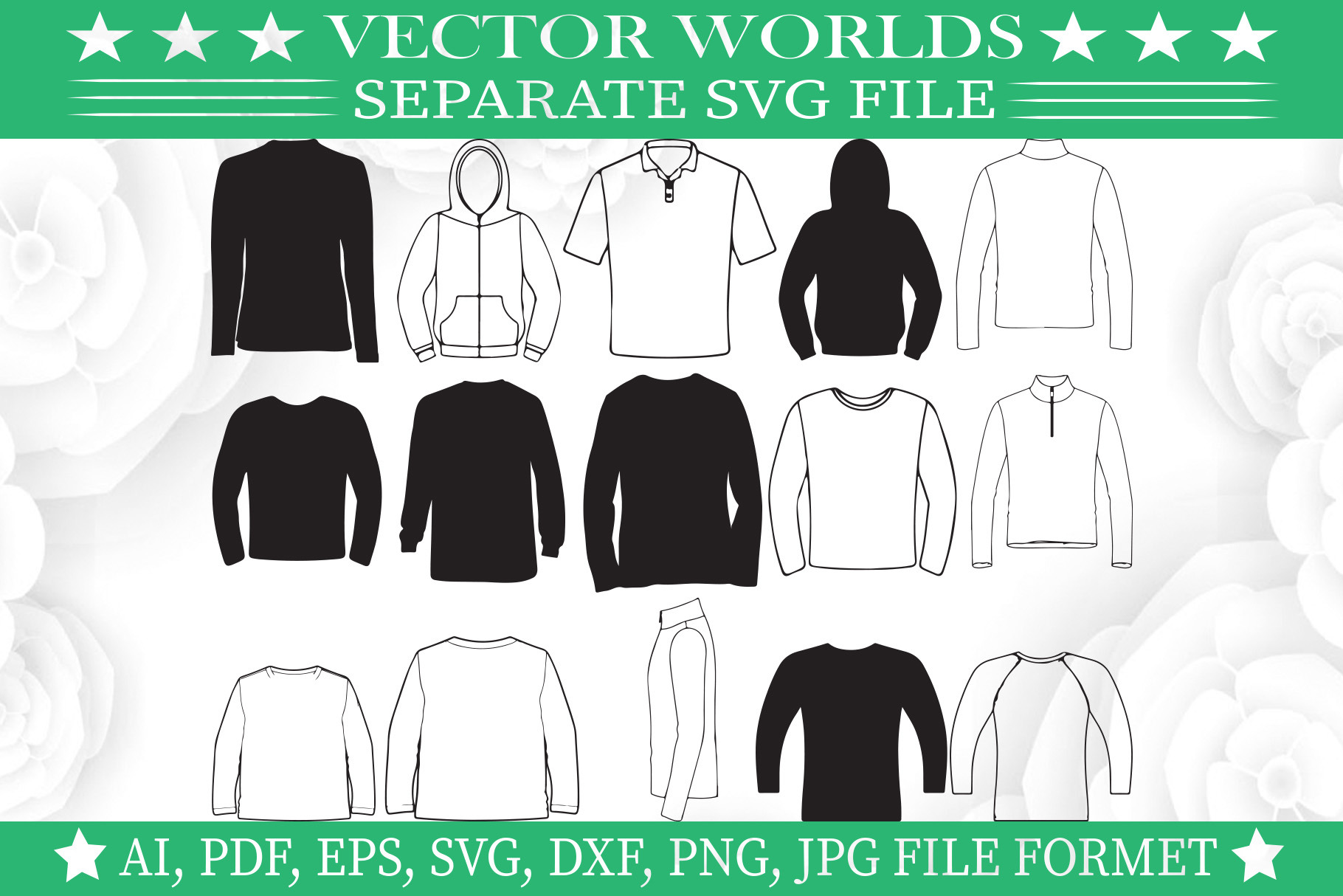 Long Sleeve Shirt Svg, Shirt Svg, an Object Graphic by VectorWorlds