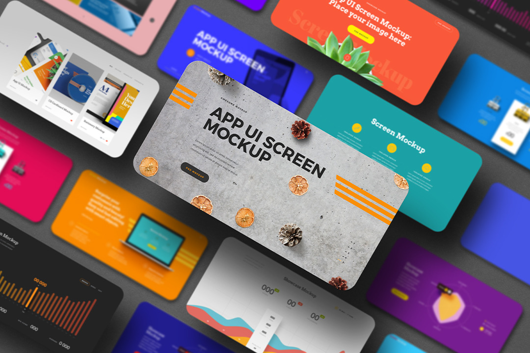 Landscape App Ui Screen Mockup, a Product Mockup by Avelina Studio