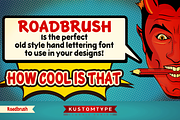 Roadbrush Hand Lettering, a Script Font by Kustomtype