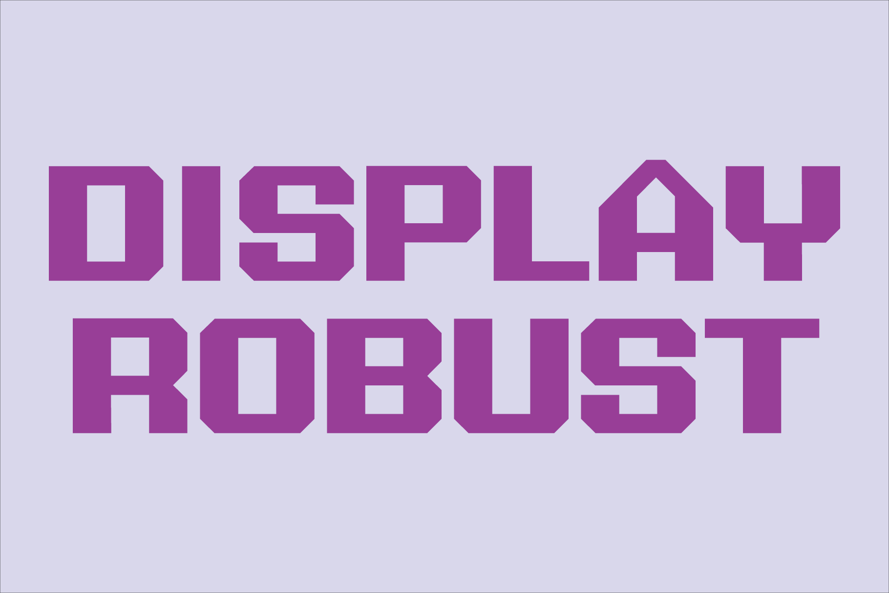 Display Robust Font, a Sans Serif Font by GG Design