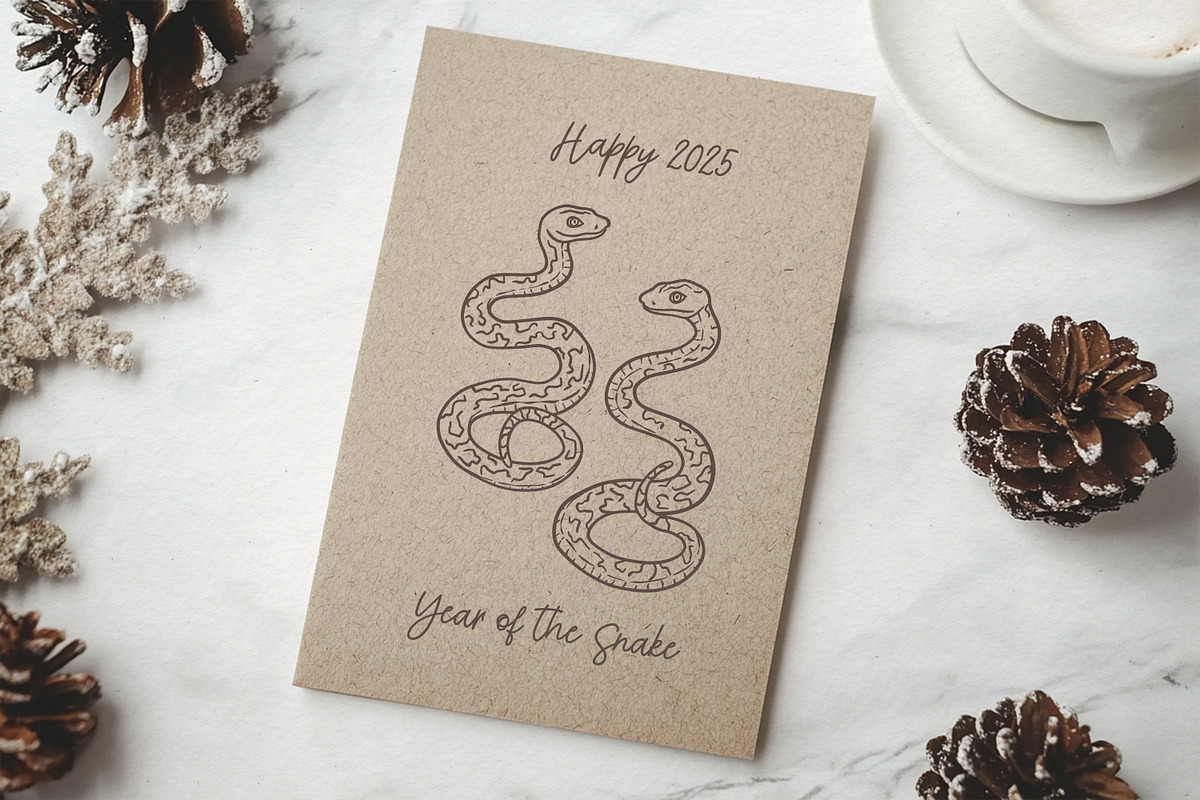 Snake Whisper Hand Drawn Line Art