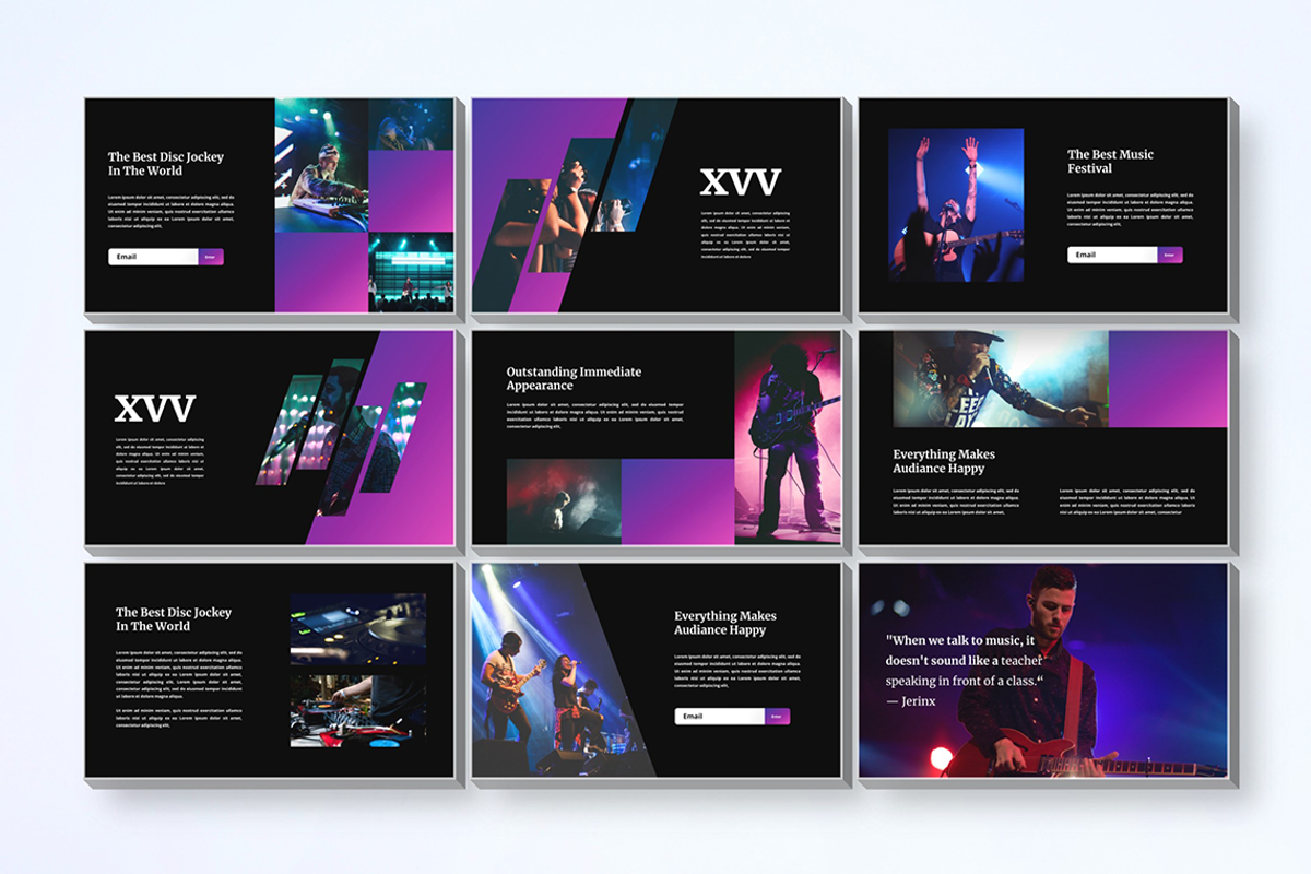 Concerts - Google Slides Template, a Presentation Template by UnicodeID