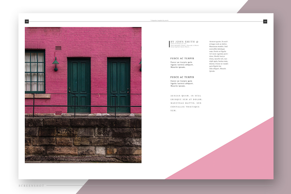 Pink Flower - Magazine Template, a Magazine Template by pmvch