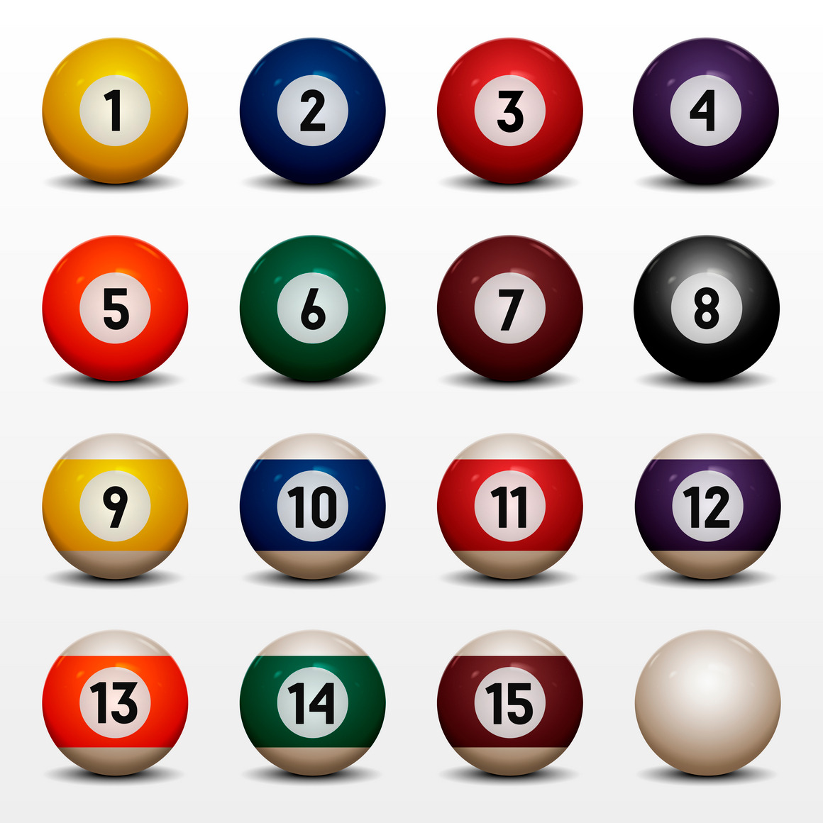 Colored Pool Balls, an Object Graphic by Snitovets