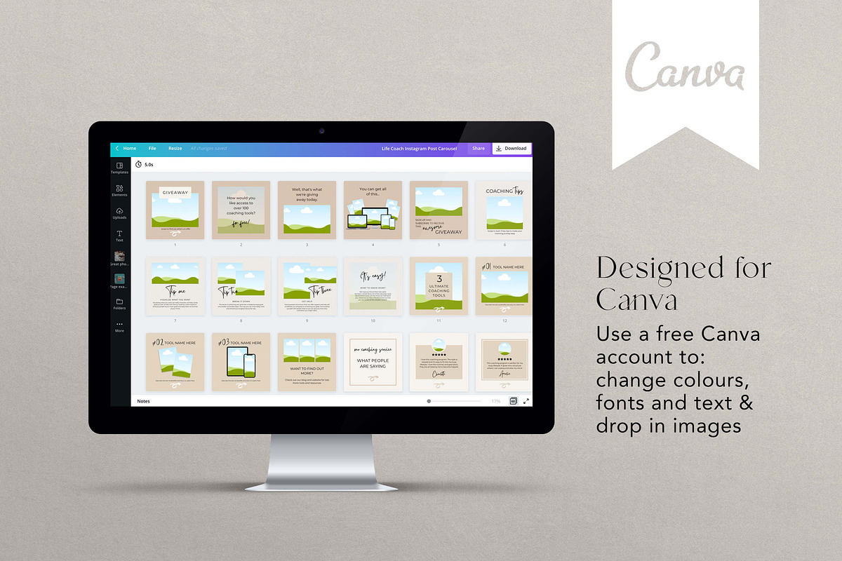 Life Coach Instagram Canva Templates