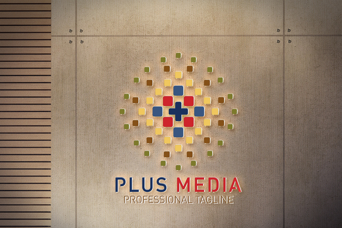 Plus Media Logo, a Branding & Logo Template by essegraphic