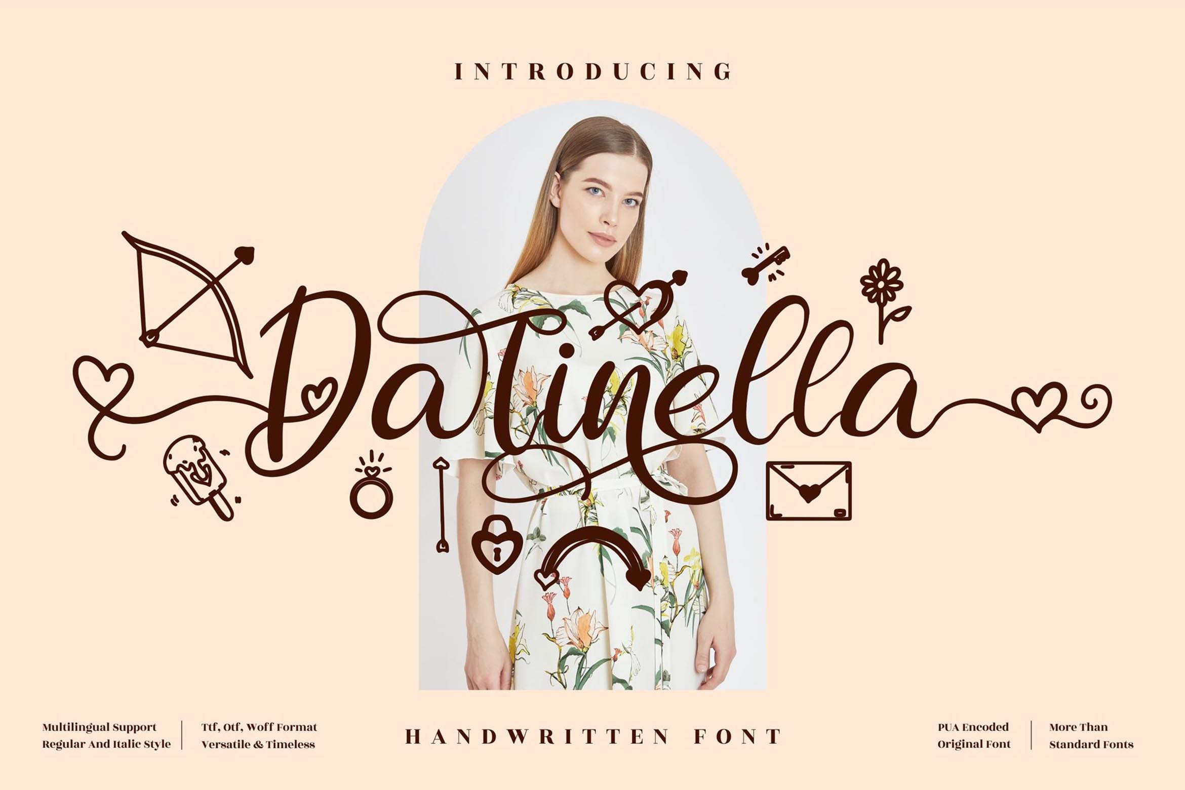 Darinella Script LS, a Script Font by GranzCreative