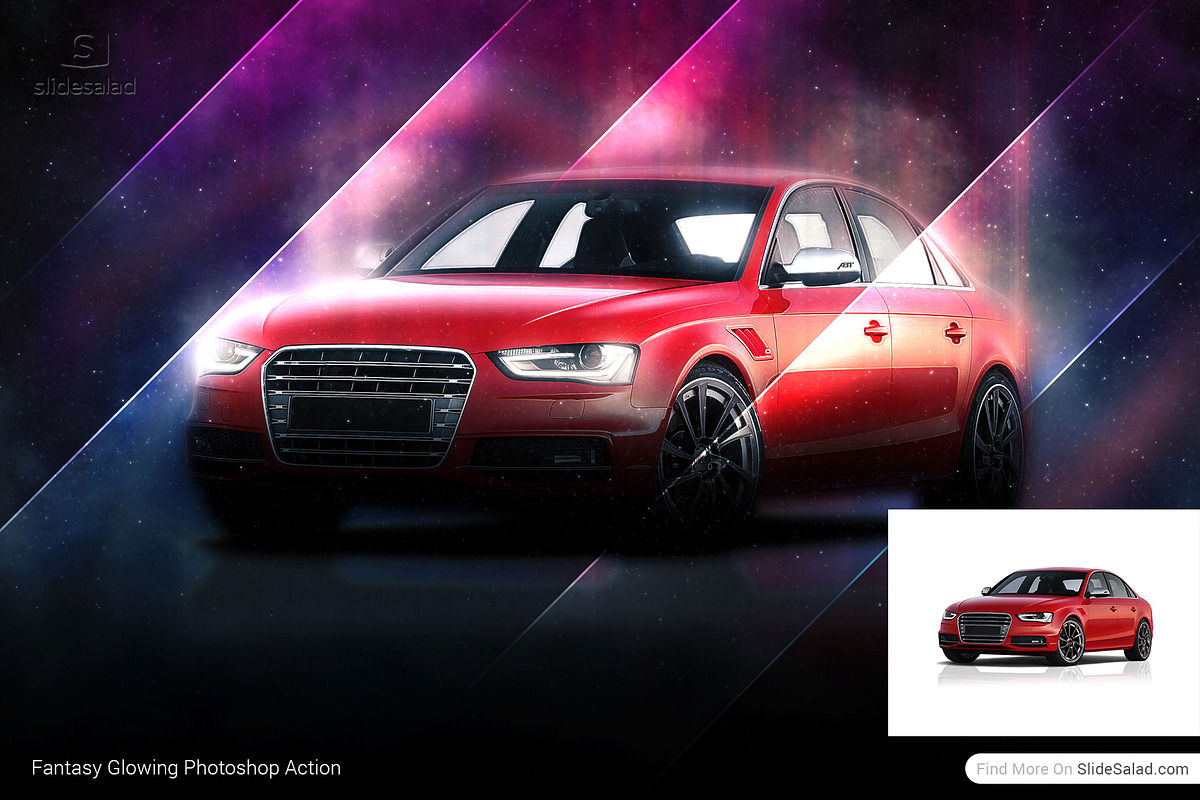 Fantasy Glowing Photoshop Action, an Action Add-On by SlideSalad