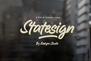 Statesign • A Bold Script, a Script Font by azetypestudios.com