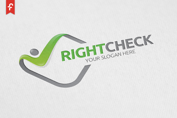 Right Check Logo, a Branding & Logo Template by ft.studio