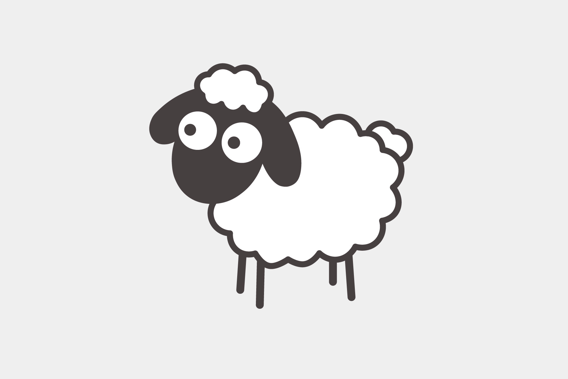 Sheep, an Animal Illustration by Light_Lenser