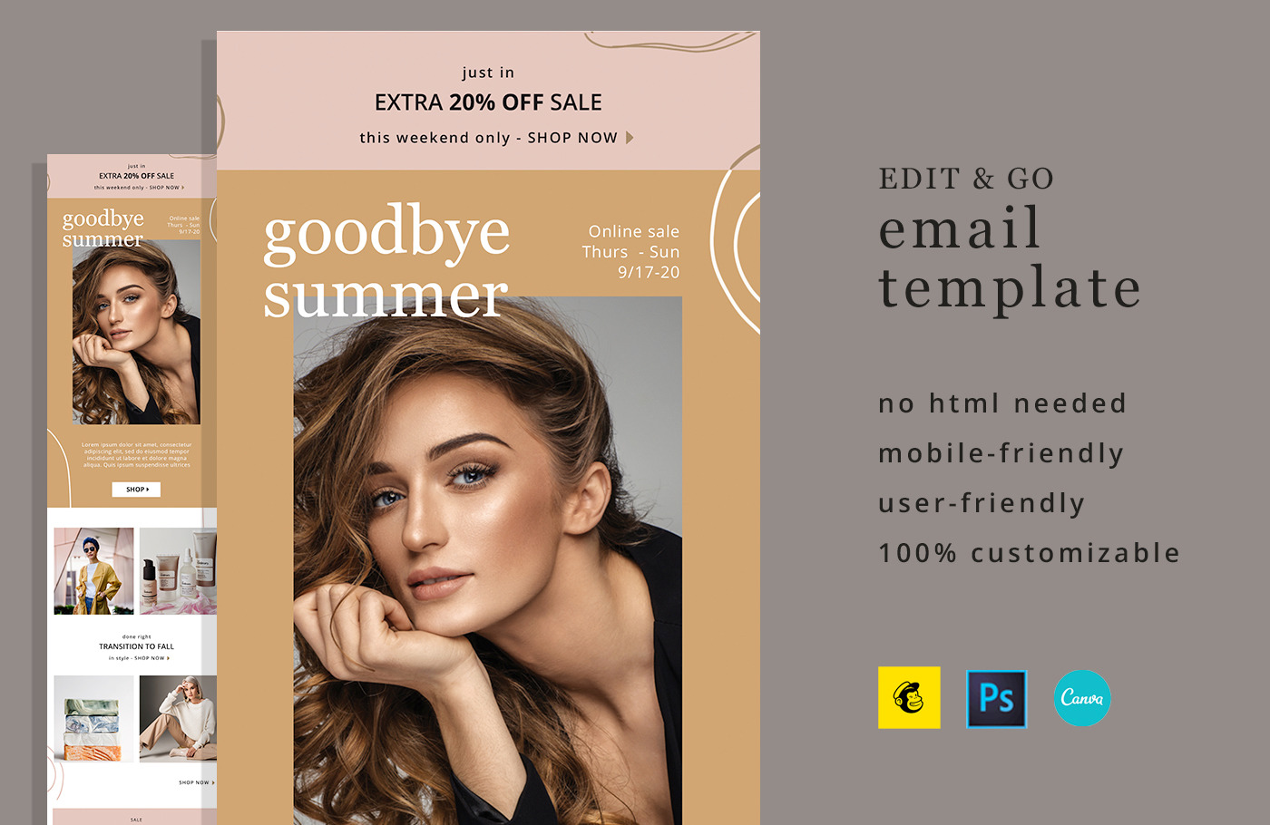 Honey Vibes Email Template, an Email Template by Edit & Go Templates