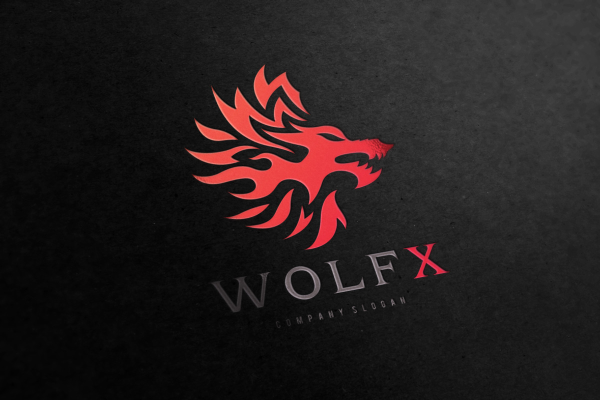 Wolf X Logo, a Branding & Logo Template by Vectorwins Premium Shop