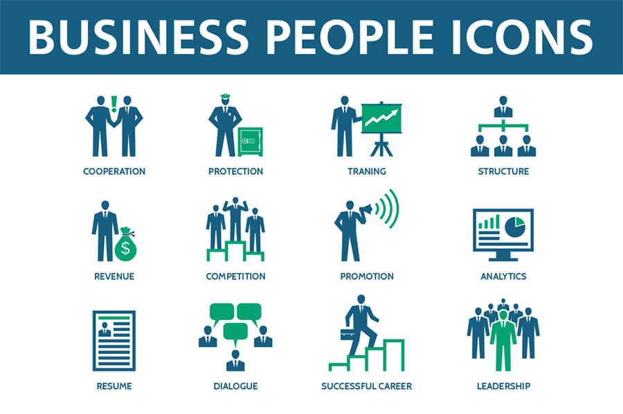 Business People Icons, an Icon by serkorkin