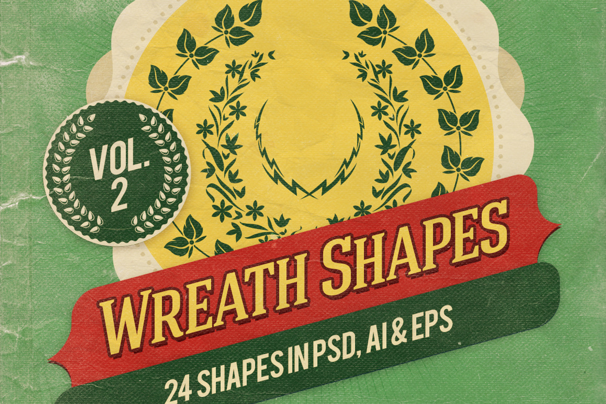 Wreath Shapes Vol.2, an Object Graphic by MIIM | Creative Market