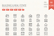 170 Buildings Hand Drawn icons, an Icon by Dinosoftlabs
