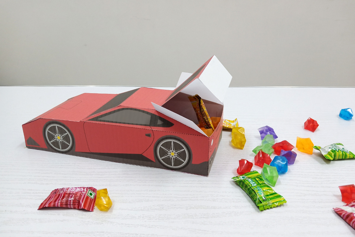 DIY Ferrari favor - 3d papercraft, a Templates & Theme by PAPER amaze