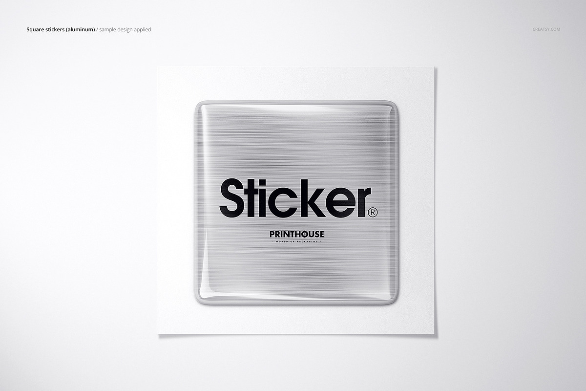 3D Epoxy Dome Stickers Mockup Set, a Household Mockup by creatsy5