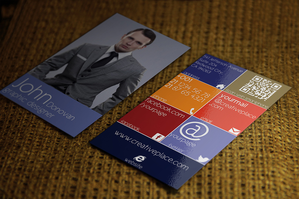 Metro Business Card, a Business Card Template by Konakchiev