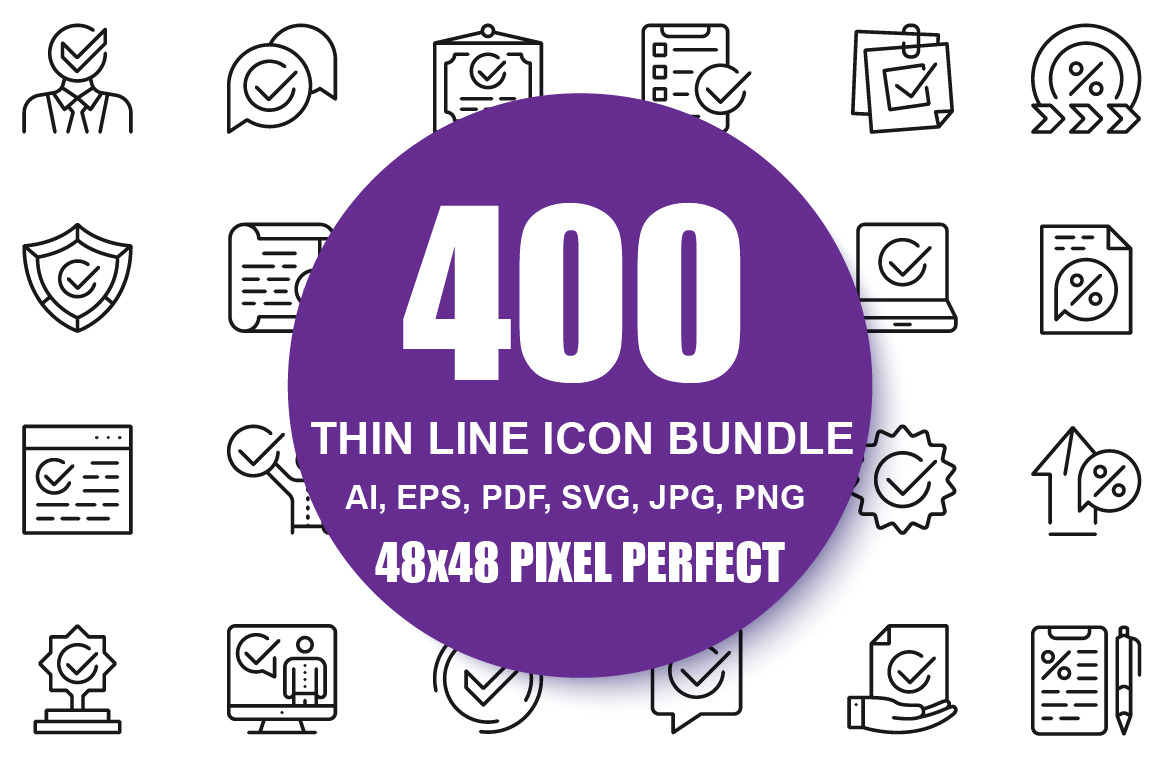 Thin Line Web Icons, an Outline Icon by alexdndz