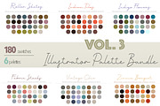 Illustrator Color Palette Bundle V3, a Palette Add-On by Jennadesigns