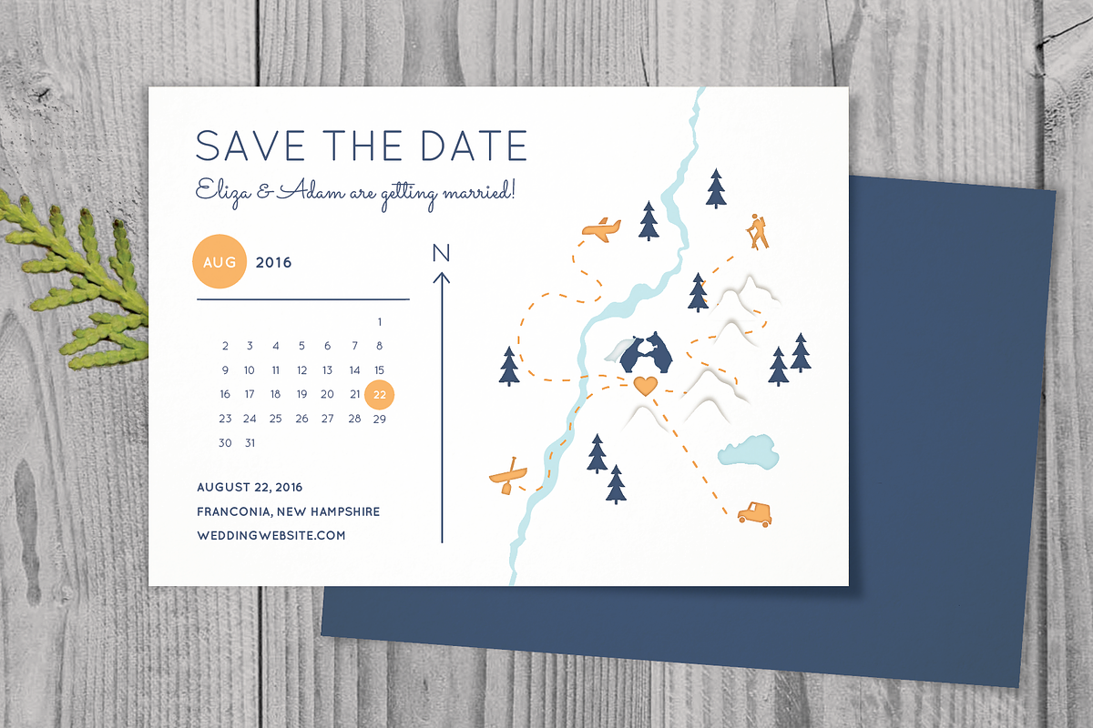 Rustic Save the Date, an Invitation Template by Alpine Design Works