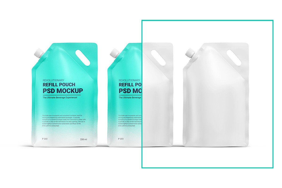 Refill Pouch Bag Mockup