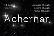 Achernar, a Serif Font by TNE Designs