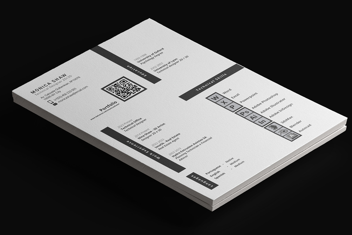 Monica Resume Template