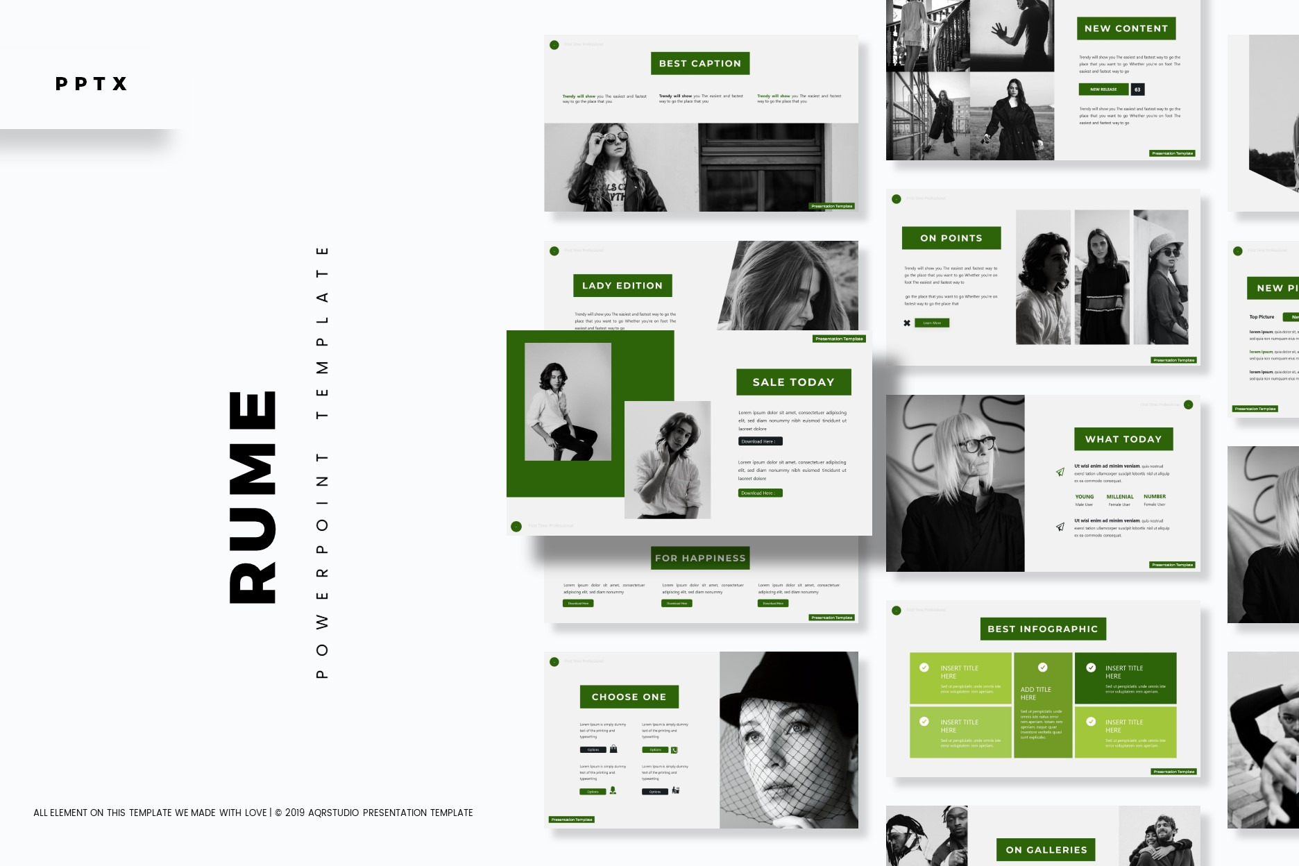 Rume - Powerpoint Template, a Presentation Template by AQR Studio