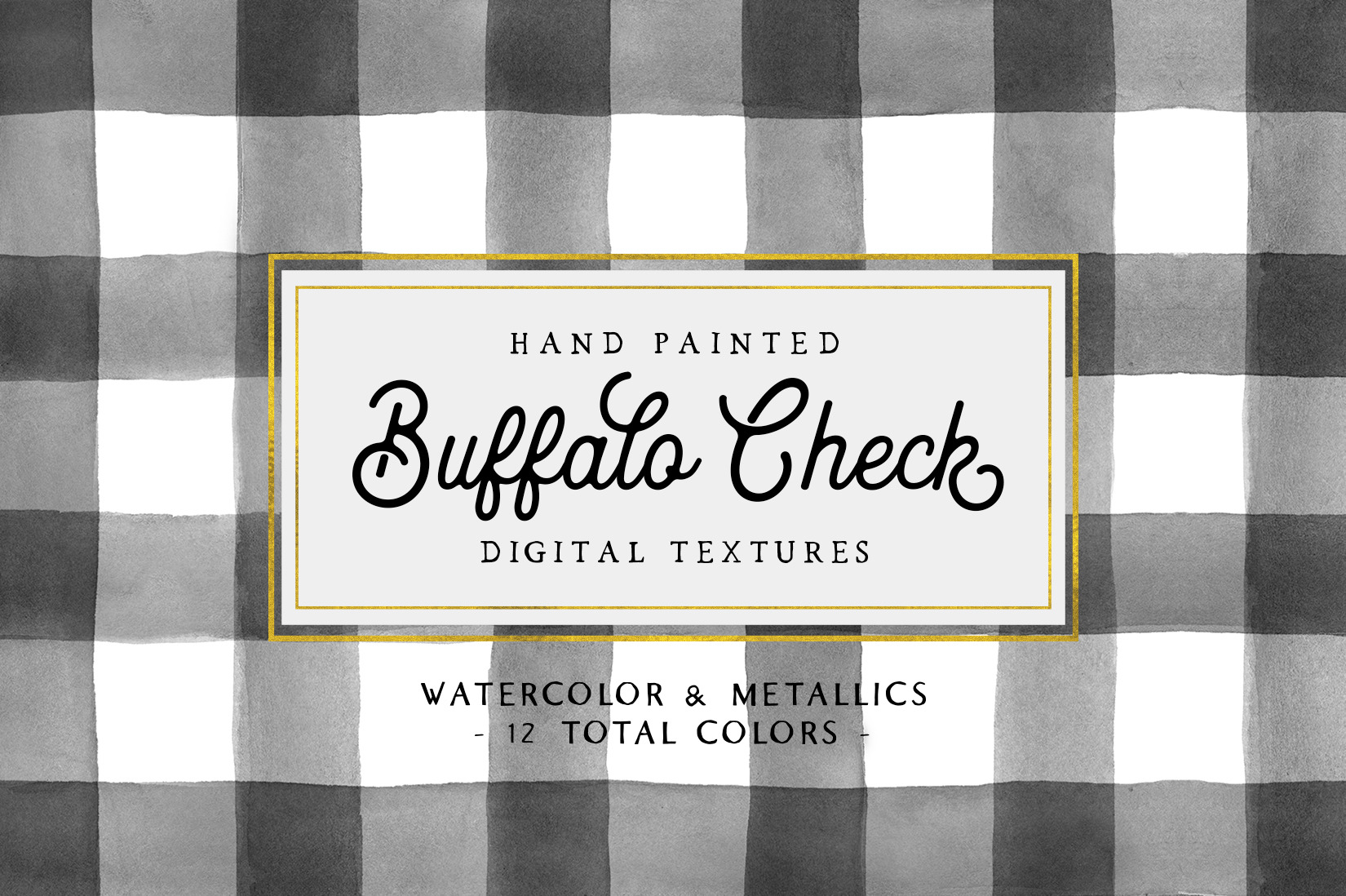 Hand Painted Buffalo Check Patterns, a Pattern Graphic by Summit Avenue