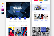 Alpha - Digital Agency Web Template, a Landing Page Template by Kreativ ...