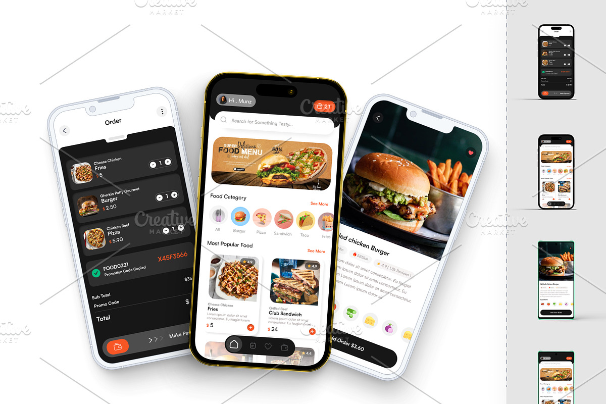 Food Ordering Ui Design | Creative Market
