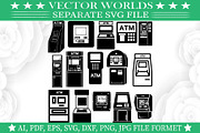 ATM Booth SVG, ATM Booths SVG, an Object Graphic by VectorWorlds