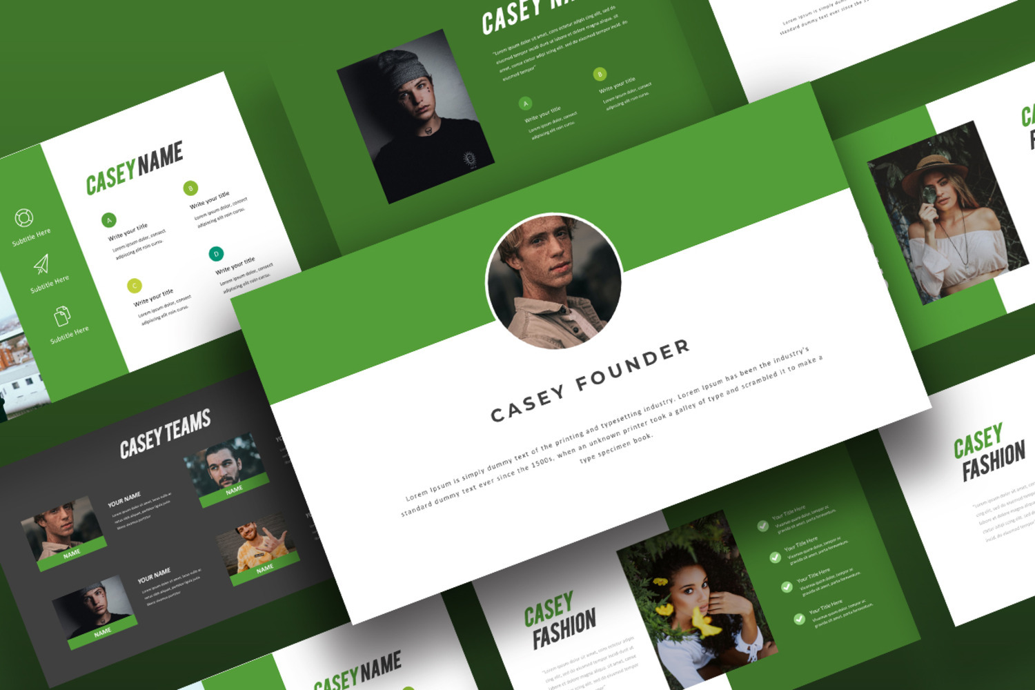 Casey Personal Powerpoint, a Presentation Template by Infinity Vector ...