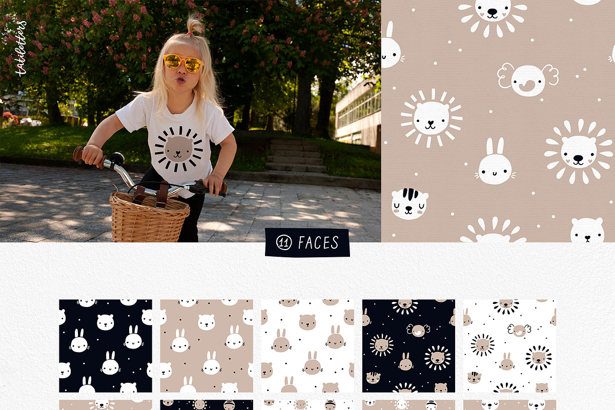 Minimalistic patterns bundle, a Pattern Graphic by tatiletters