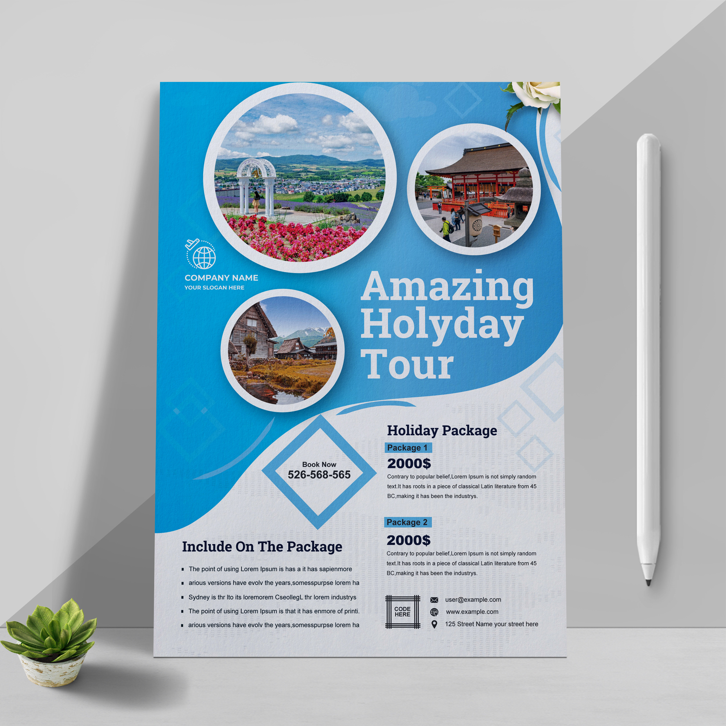 Holidy Poster Template New Design | Creative Market