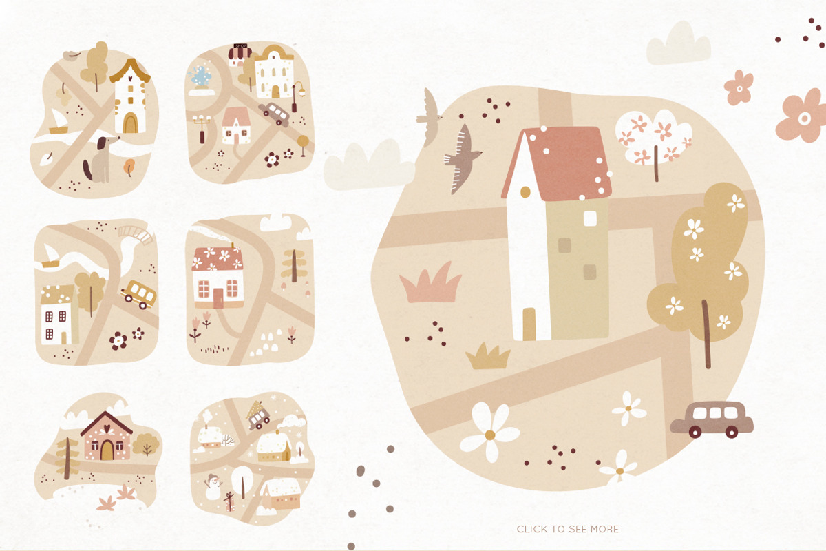 Little City. Map Creator, an Animal Illustration by Magic & Dreams ...