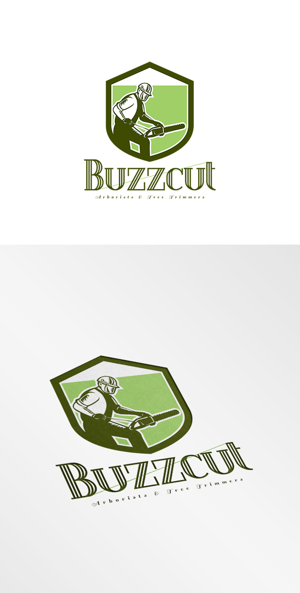 Buzzcut Arborist and Tree Surgeons L, a Branding & Logo Template by ...