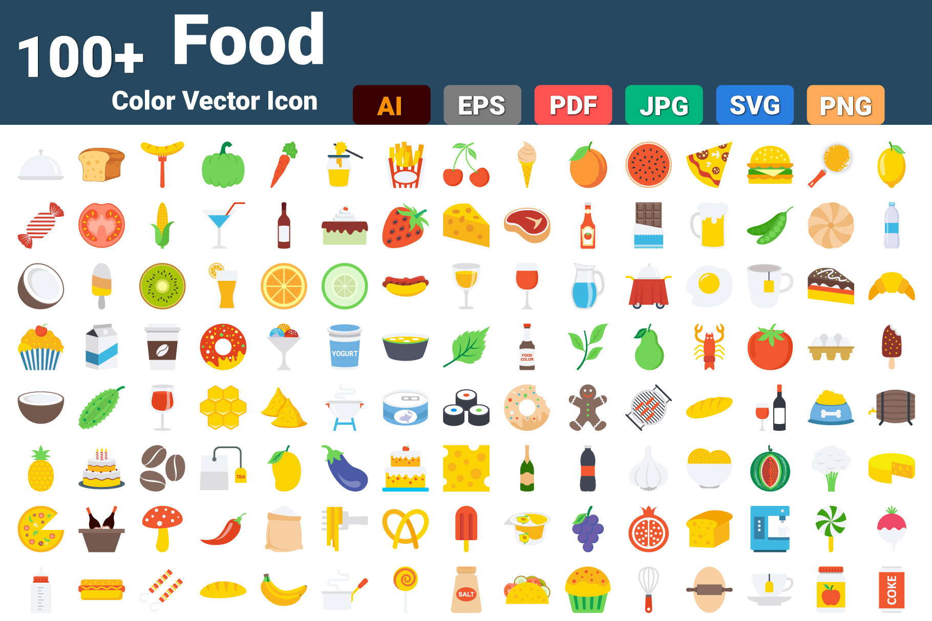 Food Color Vector Icon | AI | EPS, an Icon by Vector Portal