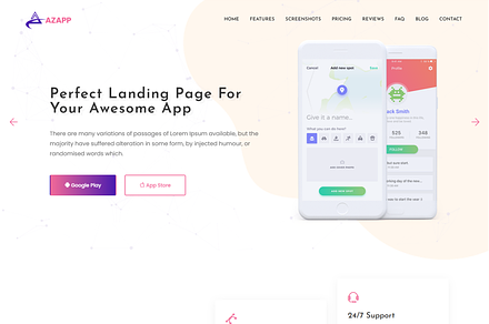 Mobile App Responsive Website theme | Bootstrap Themes ~ Creative Market