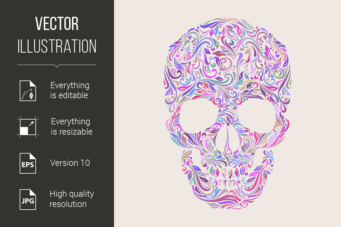 Skull pattern | Background Graphics ~ Creative Market