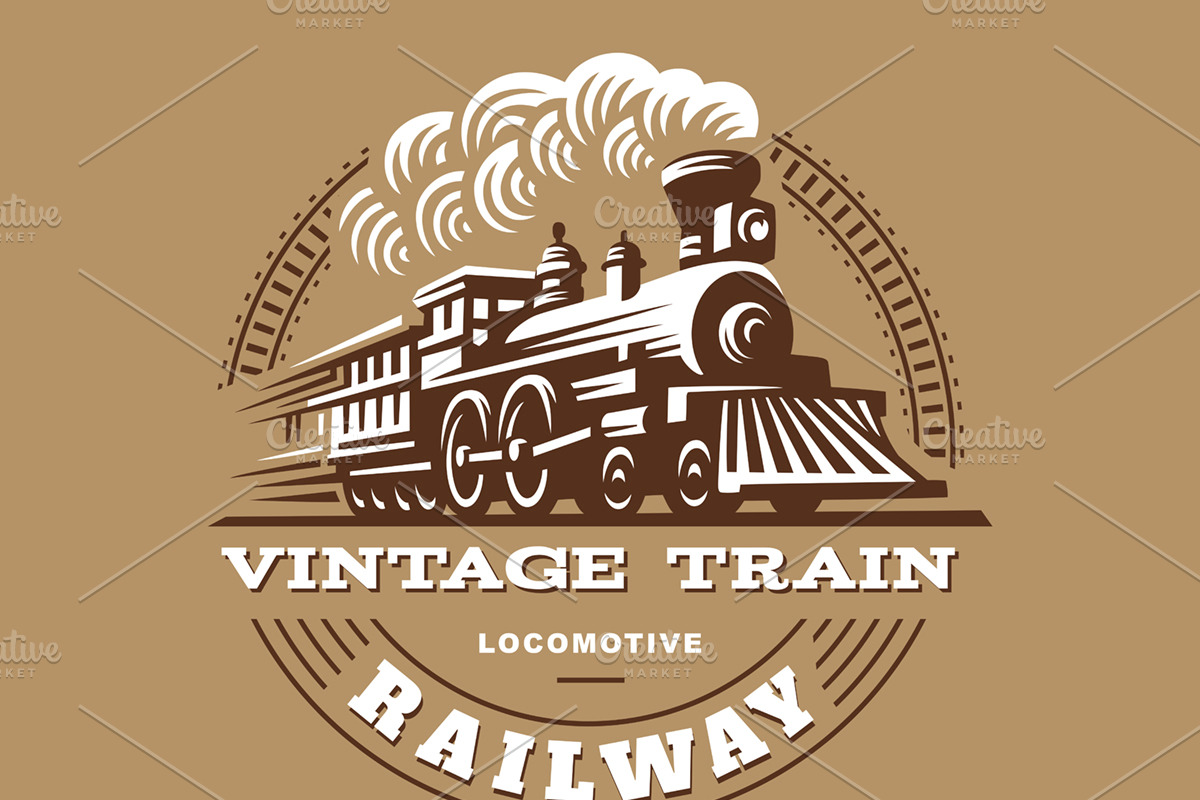 Locomotive logo illustration, a Branding & Logo Template by SODESIGN
