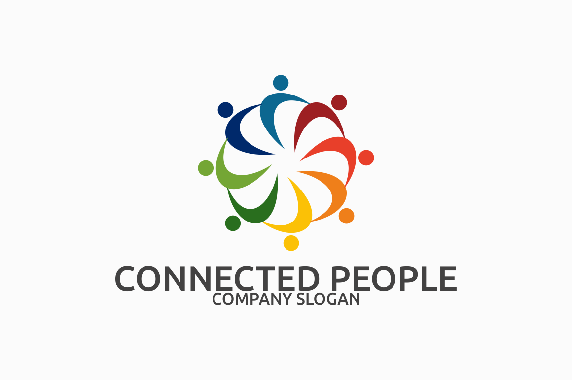 Connected People Logo, a Branding & Logo Template by Brandlogo