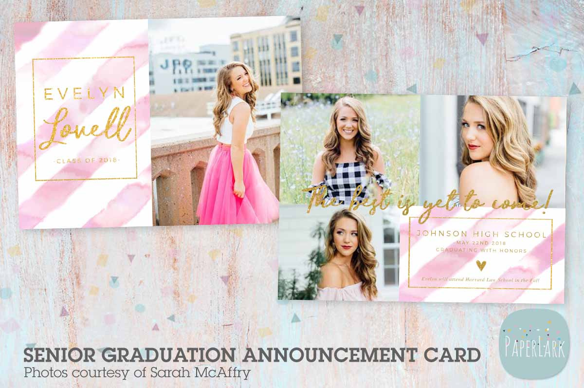 AG021 Senior Graduation Card, an Invitation Template by Paper Lark