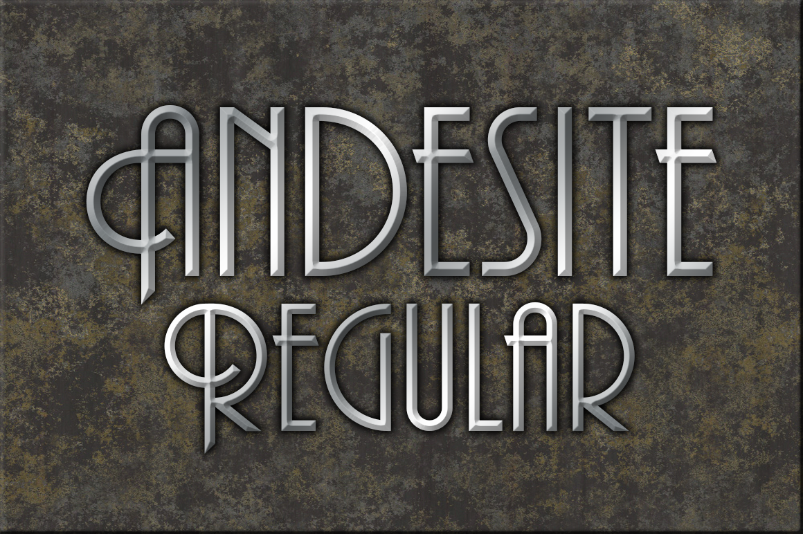 Andesite Regular, a Sans Serif Font by Harris Design