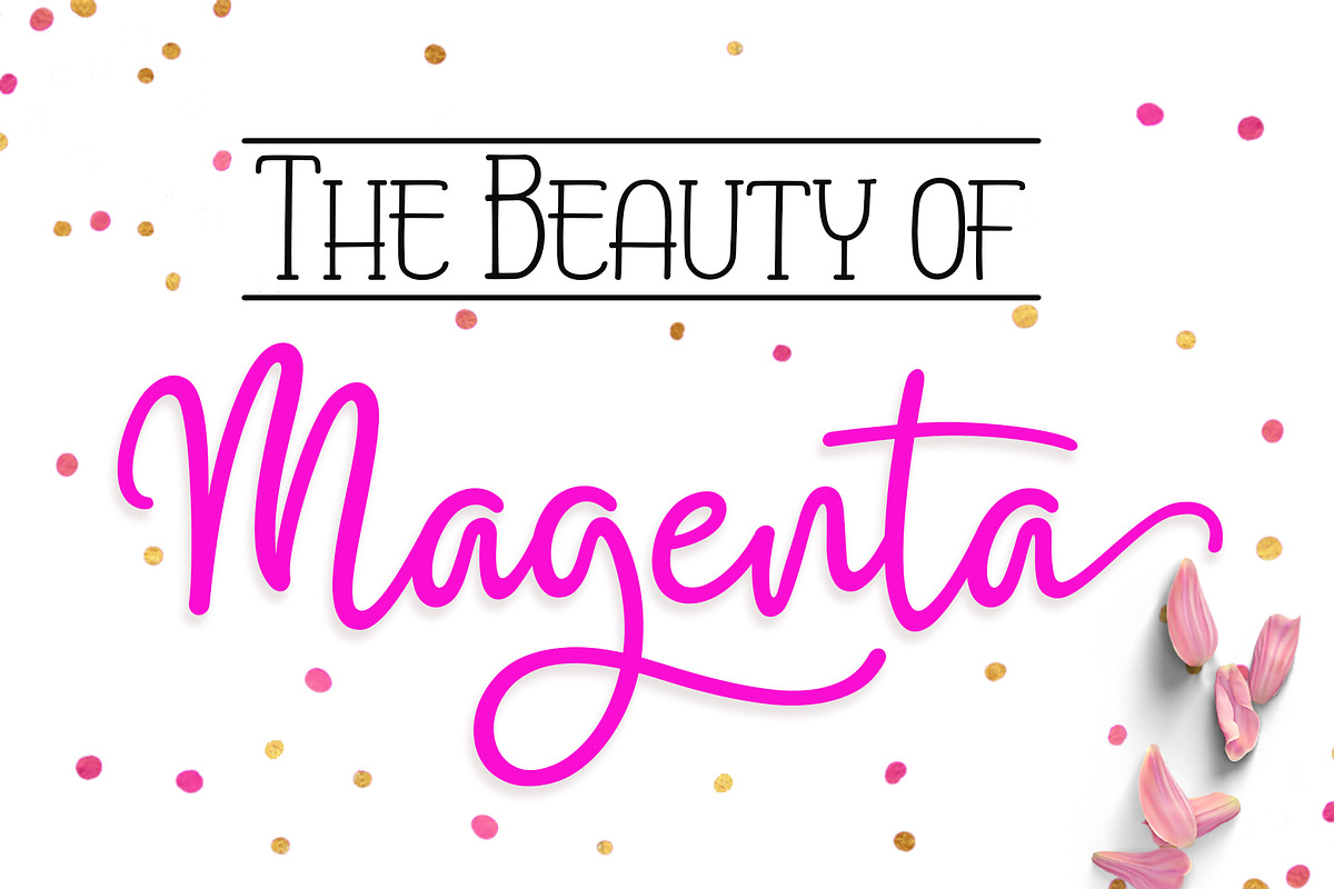 Magenta, a Script Font by Byuly Ayika | font magenta, magenta font ...