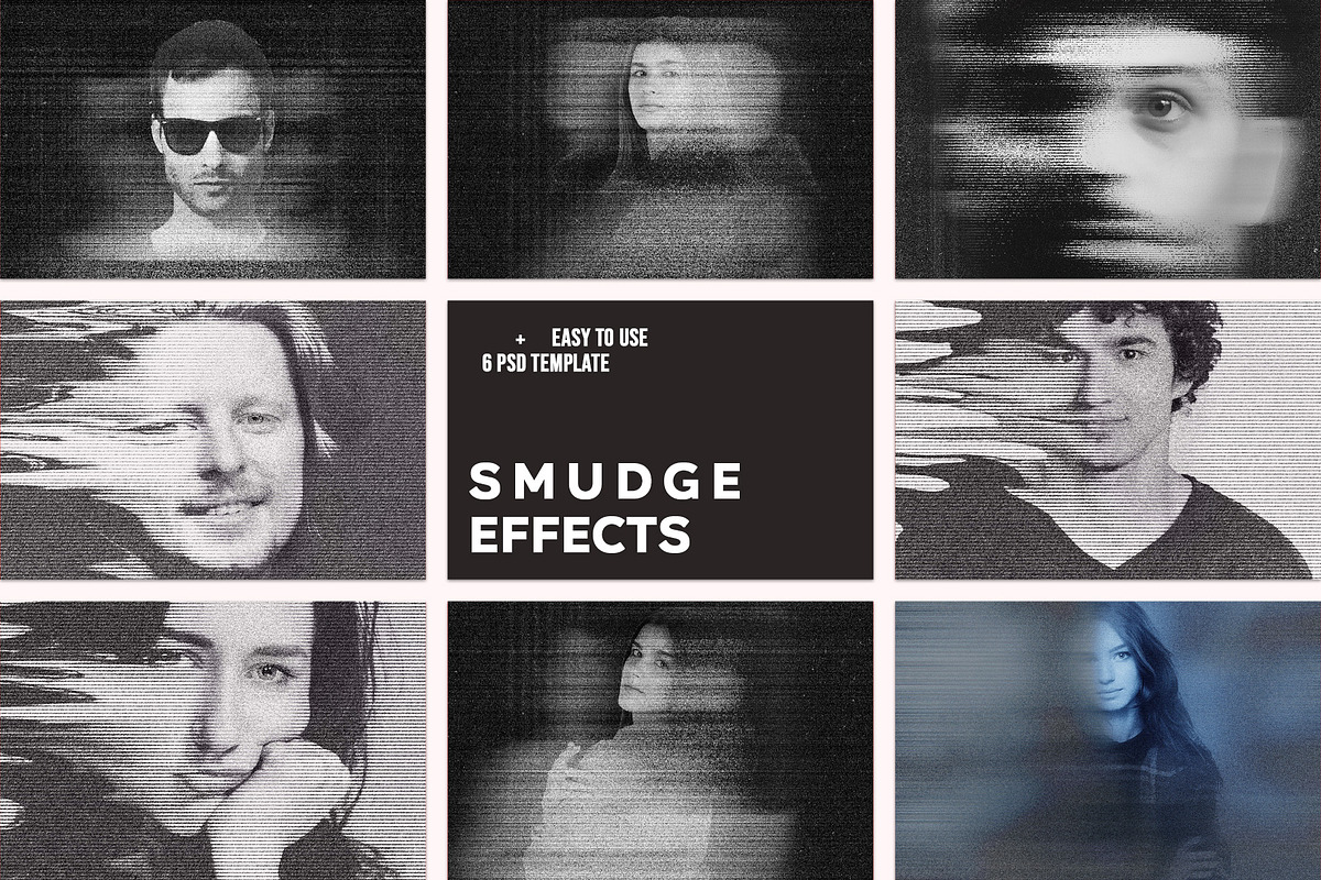 Smudge Photocopy Scan Photo Effect