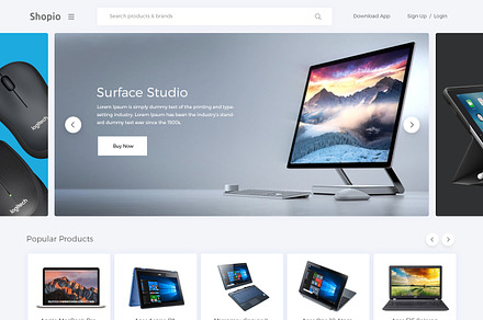 Shopio eCommerce - PSD, a Templates & Theme by HIDE