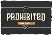 Prohibited typeface | Symbol Fonts ~ Creative Market